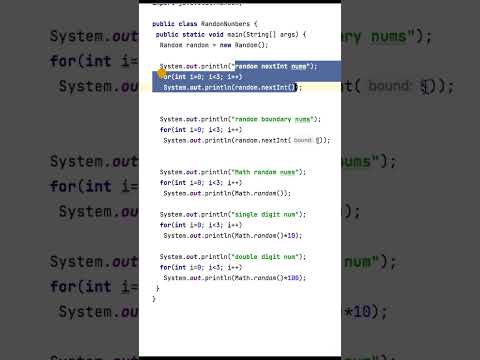 Different ways to Print Random Numbers in Java