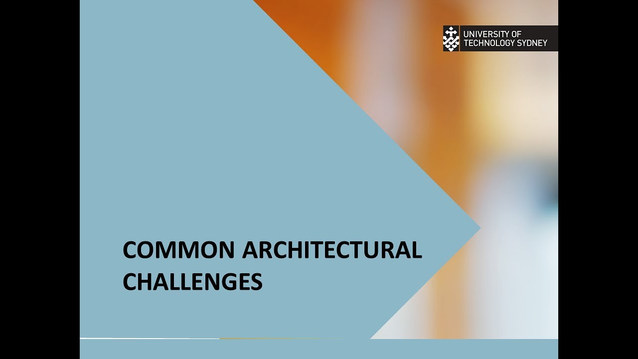 Introduction   Software architecture challenges
