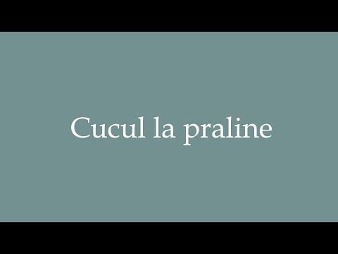 How to Pronounce ''Cucul la praline'' Correctly in French