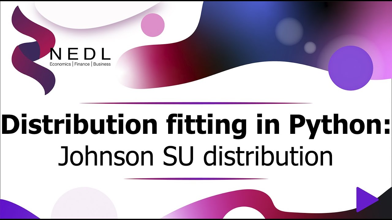 Distribution fitting in Python: Johnson SU distribution