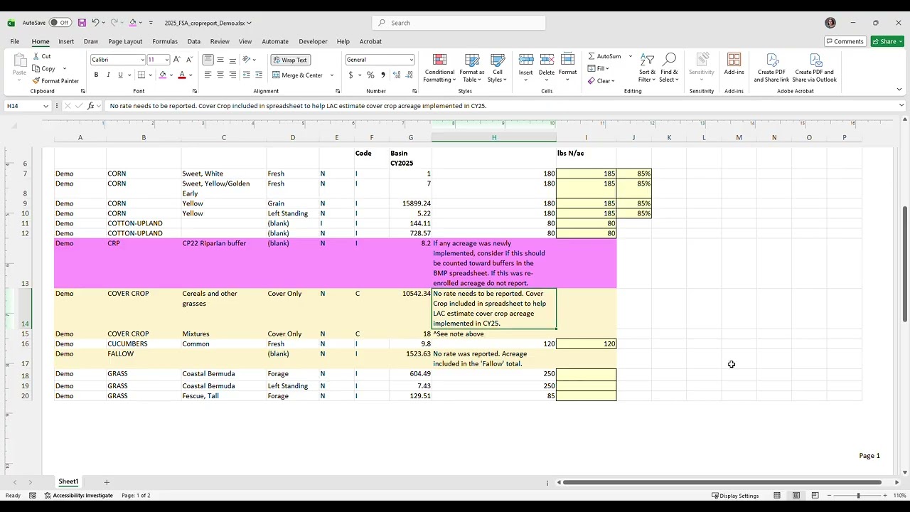 CY25 FSA Crop Data Report Tutorial