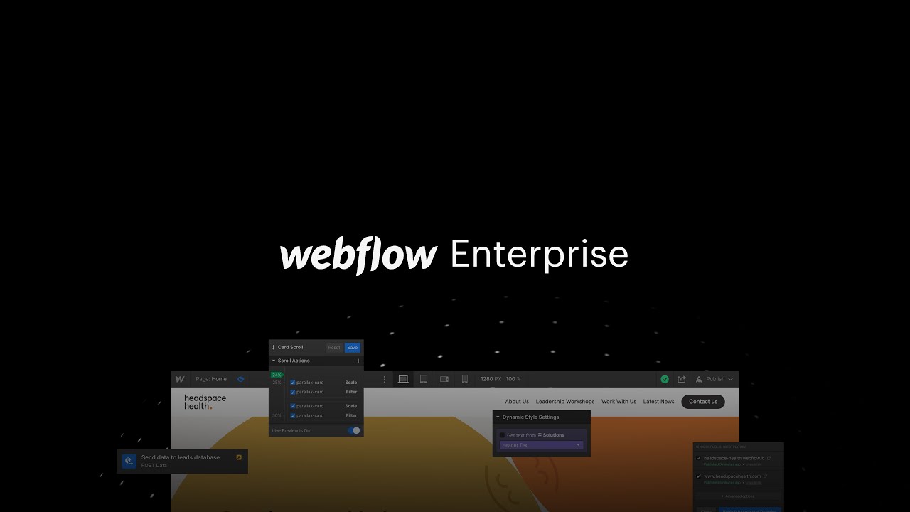 Transform how your teams build — Webflow Enterprise