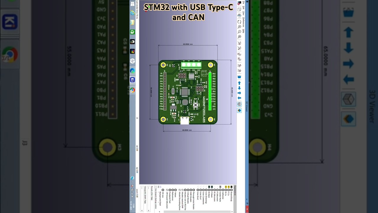 Design of STM32 DevBoard with CAN, GPIOs and USB Type-C Interface | @magnetizedlabs