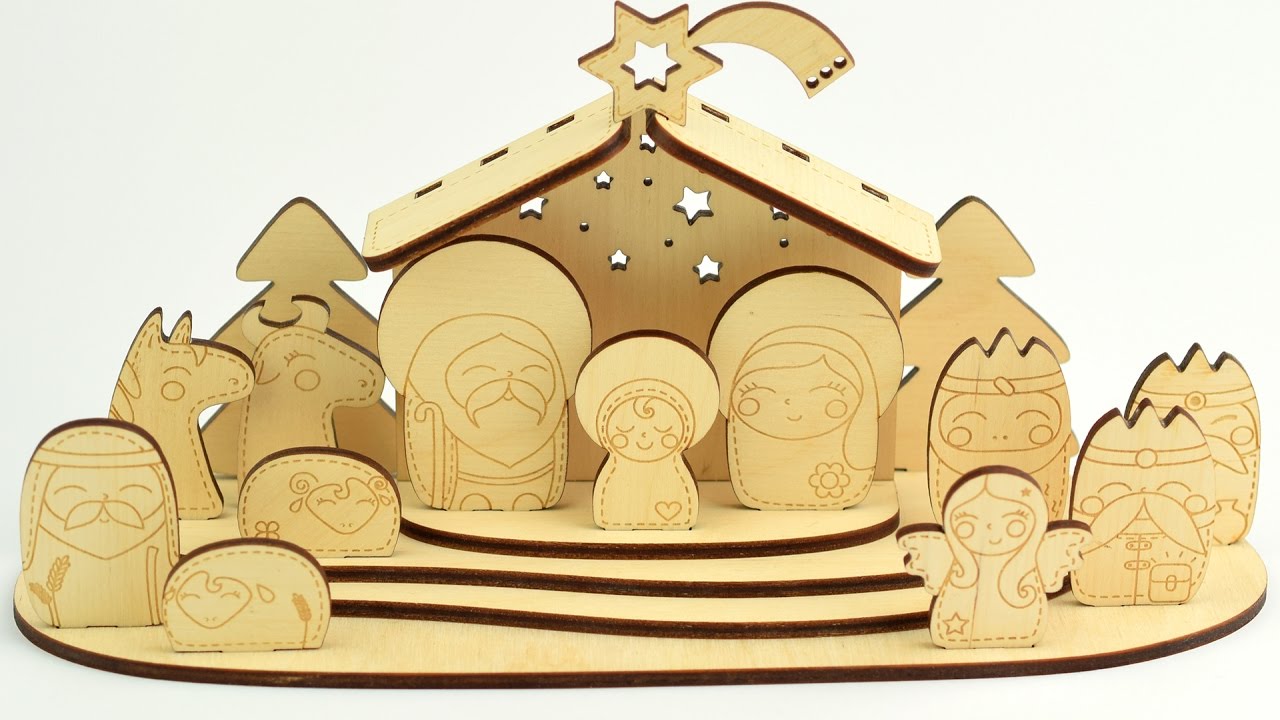 Wooden Christmas Nativity Scene - Do It Yourself