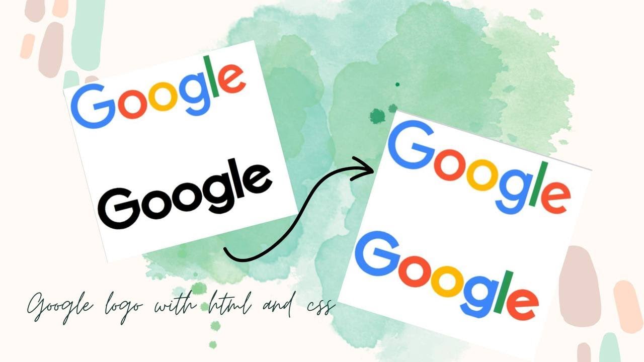Creating the Google Logo with Pure HTML and CSS | Step-by-Step Tutorial