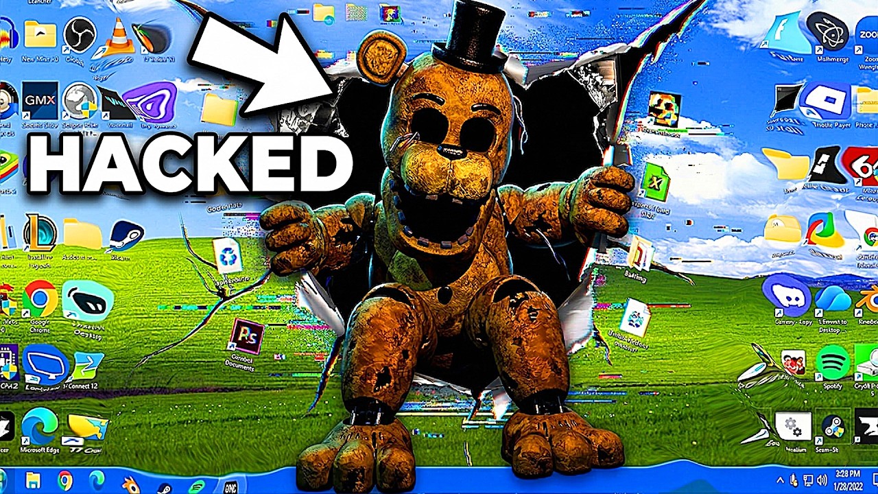 FNAF BUT FREDDY HACKS MY PC