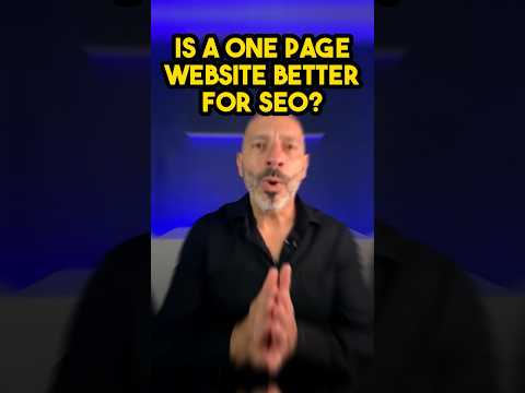 Is a One Page Website Better for SEO?