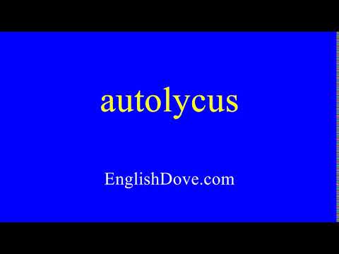 How to pronounce autolycus in American English.