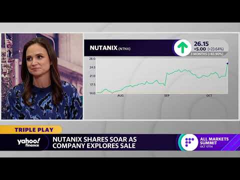 Nutanix stock soars as company explores sale