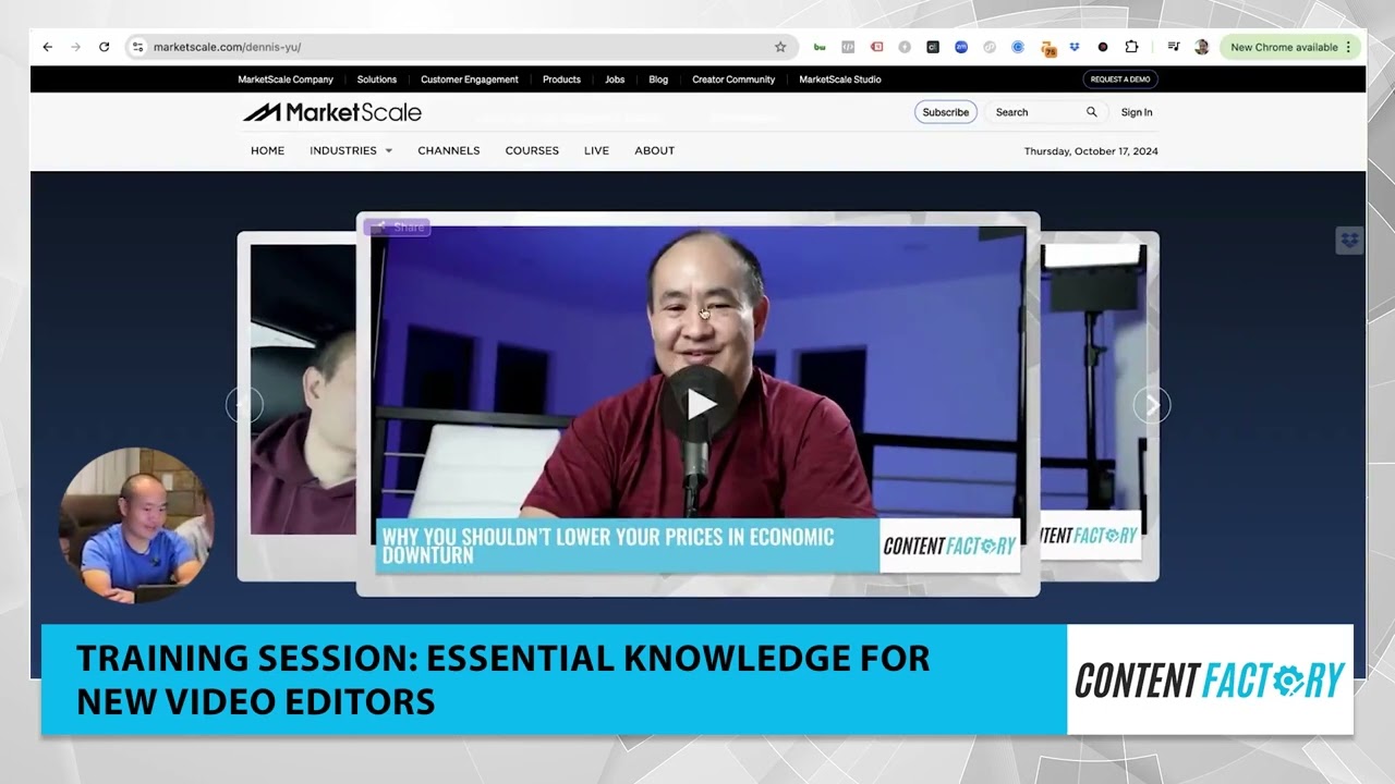 Training Session: Essential Knowledge for New Video Editor
