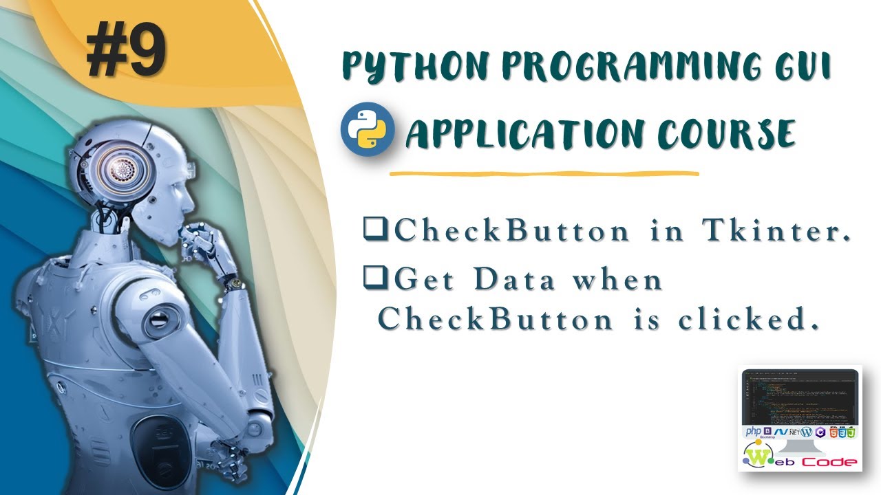 Create CheckButton in Python Tkinter #Part9