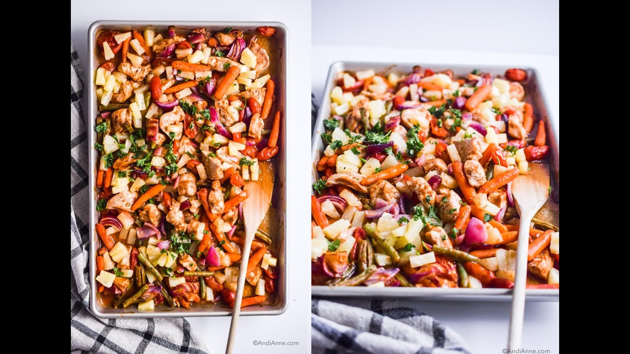 Pineapple Chicken Sheet Pan