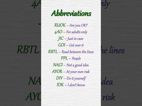 Internet Abbreviations #english #vocabulary #shortvideo #shorts