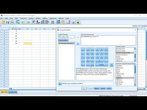Binomial Distribution and the PDF.BINOM and CDF.BINOM functions in SPSS