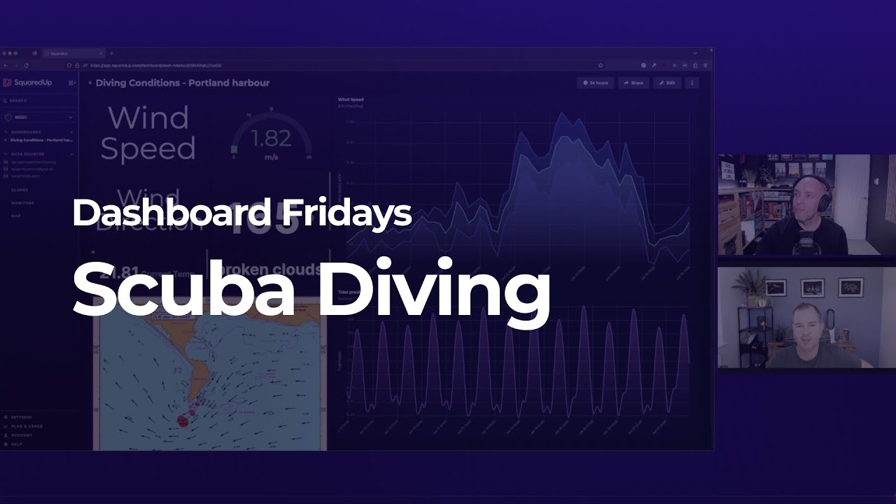 Scuba diving dashboard with Web API - SquaredUp