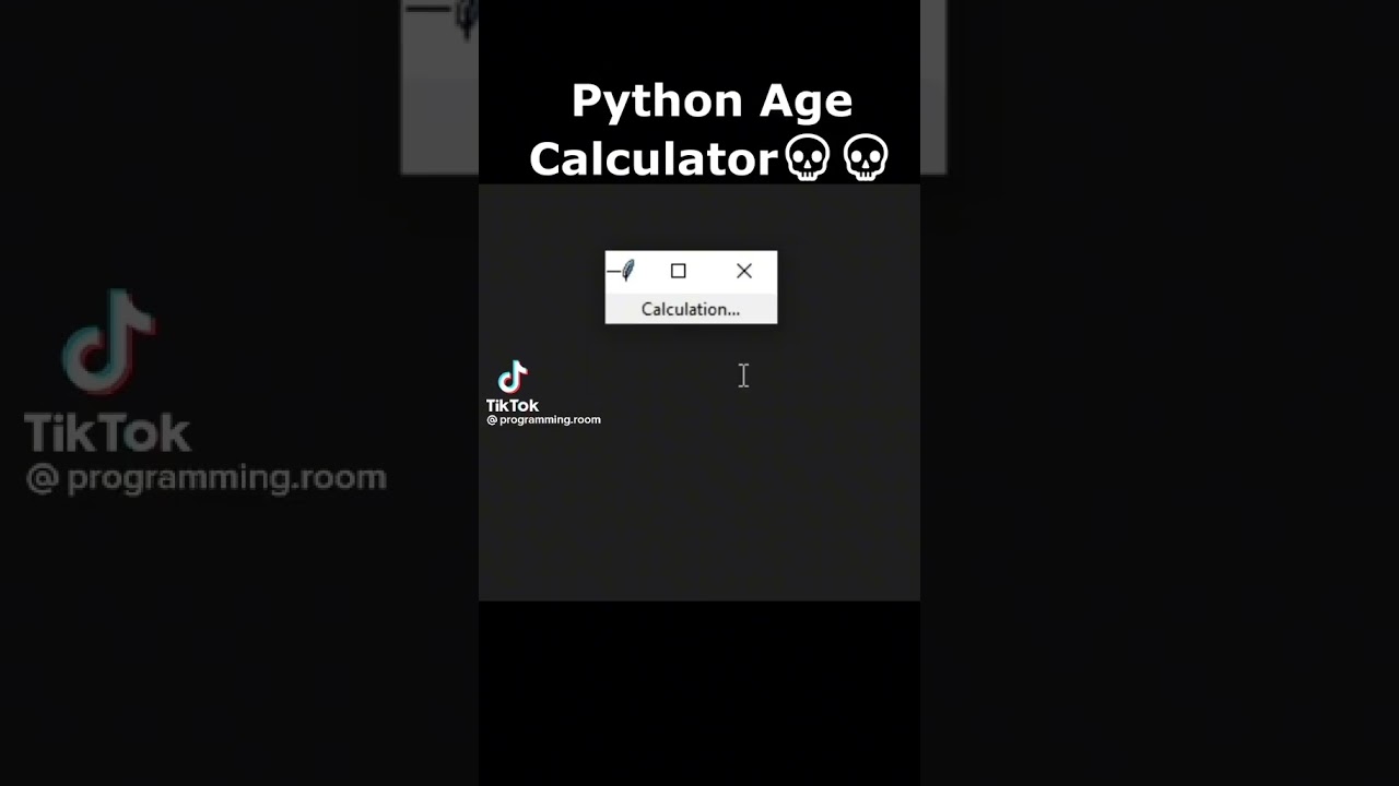 Python age calculator easy code #youtubeshorts #tiktok #programming #python #coding #shorts