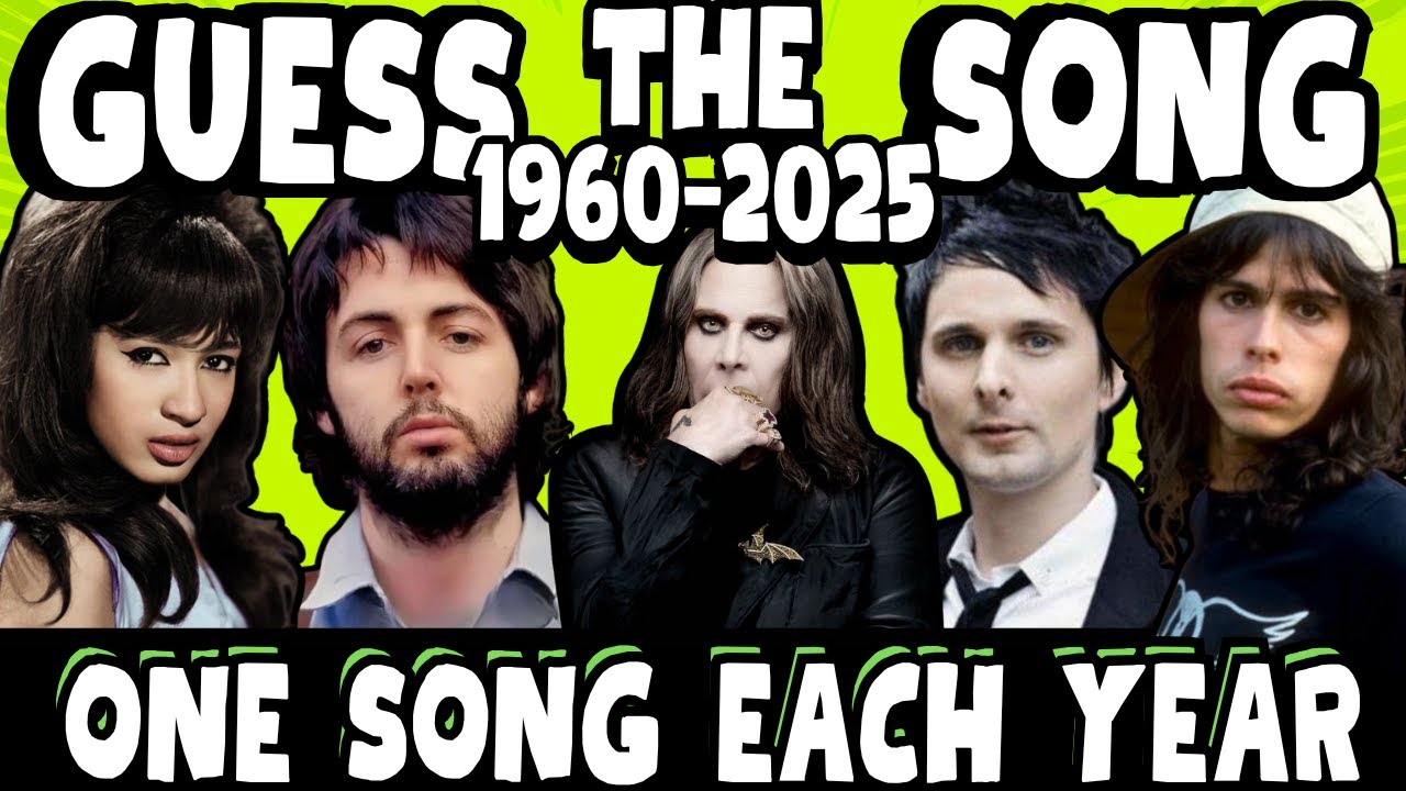 Guess The Song | 1960-2025 | One Song Each Year | Music Quiz