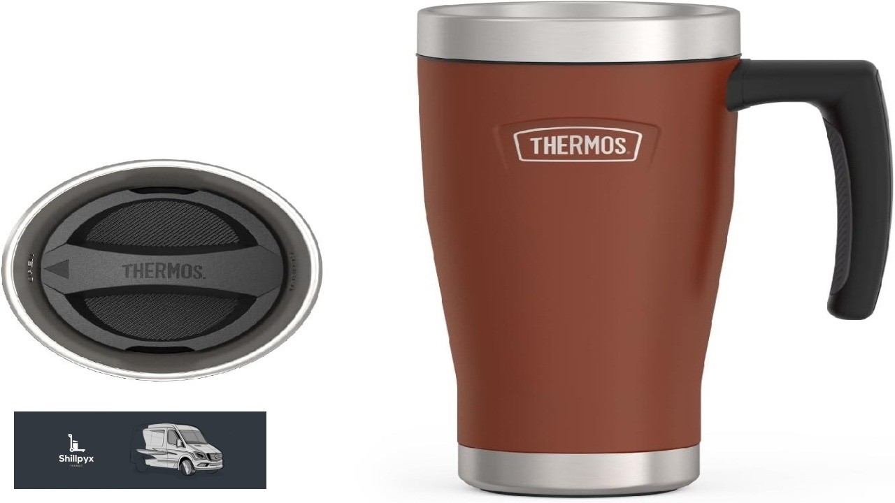 THERMOS ICON SERIES Stainless Steel Mug Saddle 16 oz