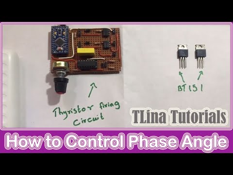 How to Control Phase Angle | Thyristor Firing Circuit | Hardware Security