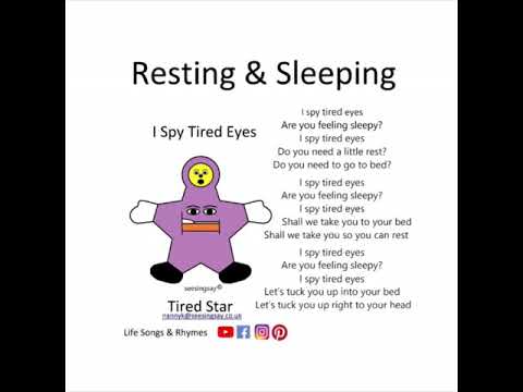 I Spy Tired Eyes Song Nursery Rhymes Kids Children Preschool Toddlers Life Skills seesingsay