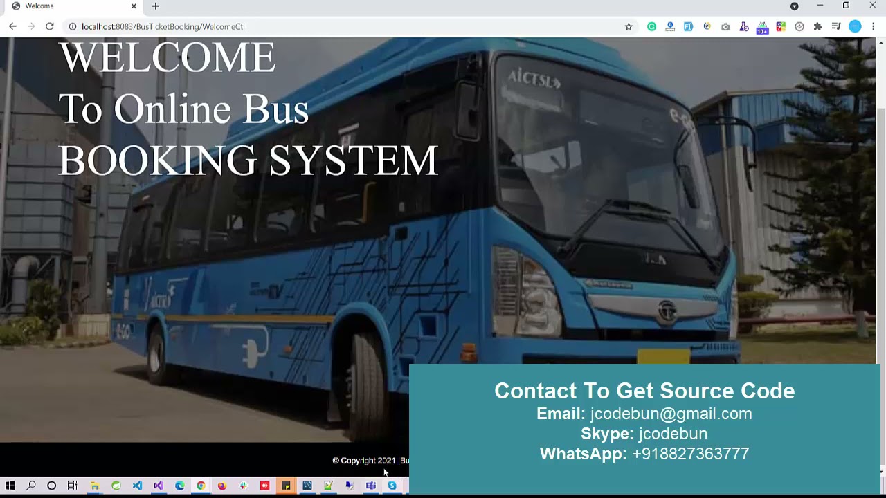 Online bus ticket booking project in java using JSP, Servlet and MYSQL