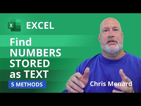 Excel - 5 easy ways to identify numbers stored as text