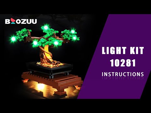 BOOZUU Light Kit Instruction for Lego Bonsai 10281