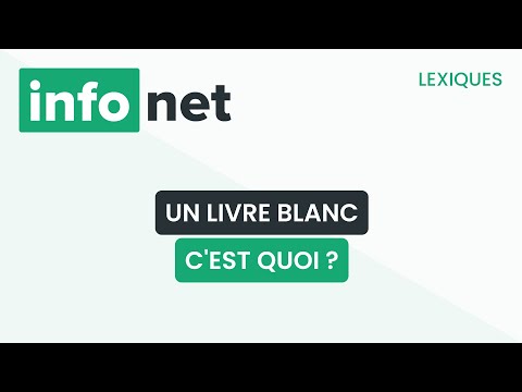 Un livre blanc, c'est quoi ? (définition, aide, lexique, tuto, explication)