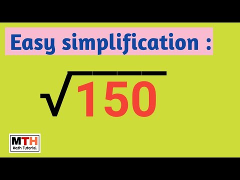 Square root of 150 simplified || Math Tutorial