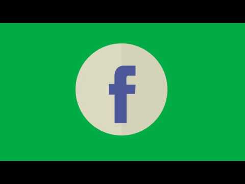 Facebook Icon Green Screen