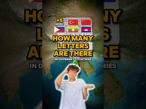 📜 How Many Latters are there in different countries