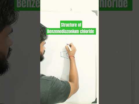 Structure of Benzenediazonium chloride//Class11 12//#shorts