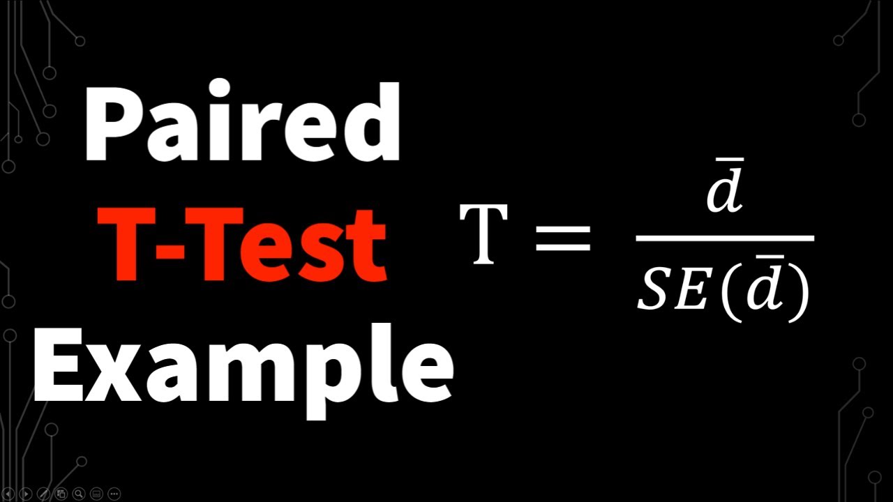 Paired T-Test Example Problem