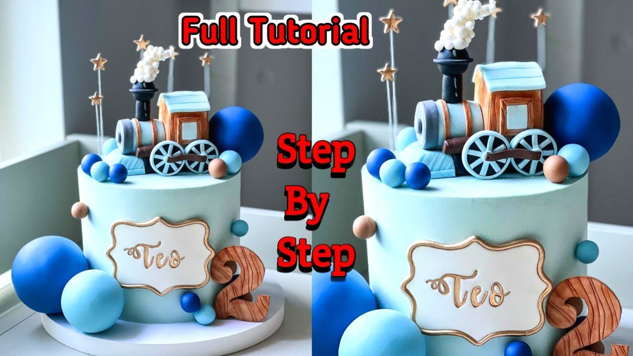 Pretty And Unique Train Theme Birthday Cake | Train Cake For Kids | #traincake