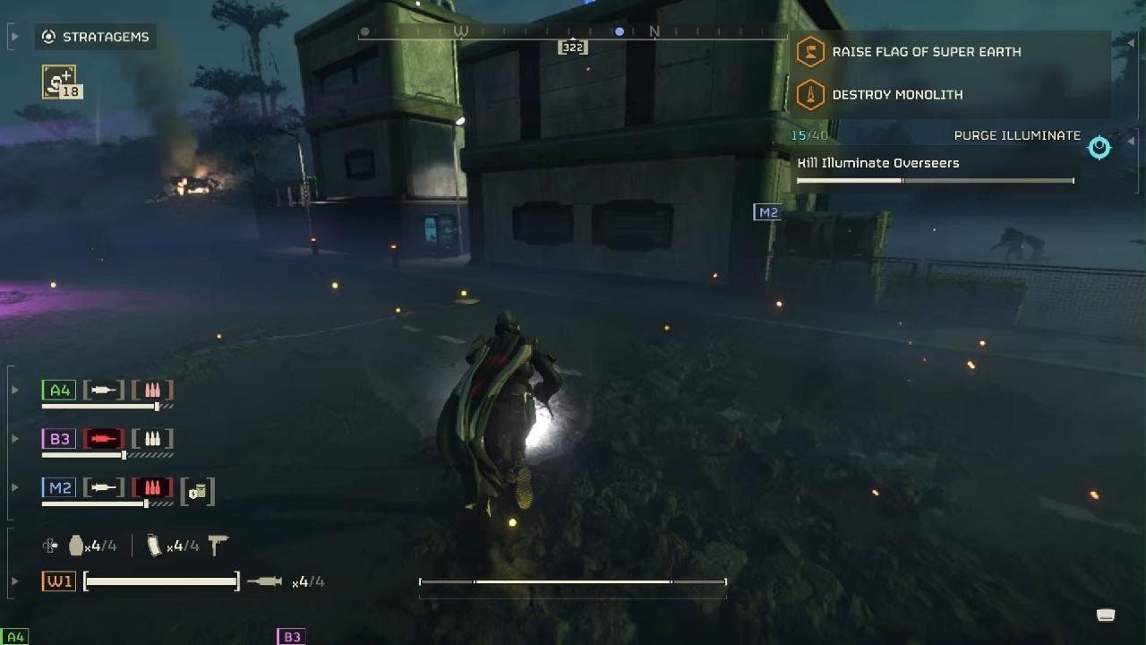 Stuck under the map on HELLDIVERS 2