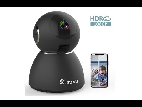 25fps 1080P HDR WiFi Security Camera Indoor, Ctronics IP Security Camera with Upgraded Night Vision