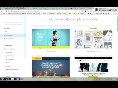 Setting Up Wix Account