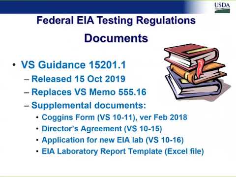 Approval of Laboratories to Conduct Tests for EIA - VSG 15201.1