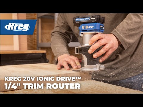 Kreg 20V Trim Router - Variable Speed Cordless Wood Router | KregTool ...