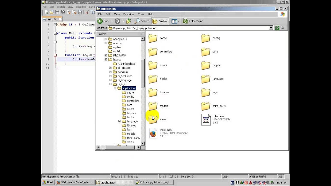 Codeigniter Login with Create Session 1-3