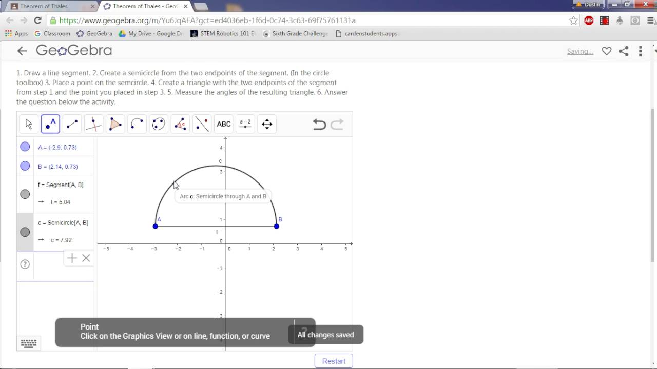 Geogebra Worksheet Help
