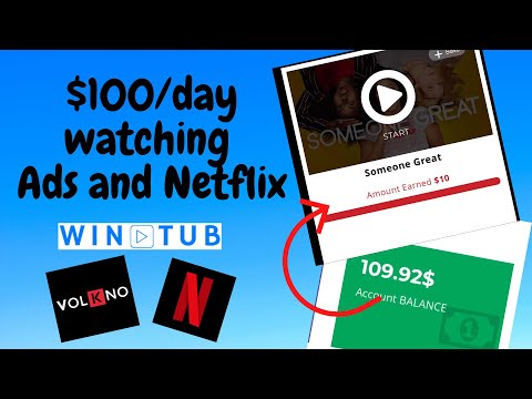 Make Money Online  Watching Netflix Videos | Wintub vs Volkno