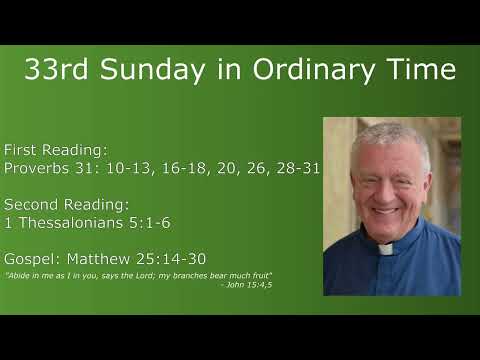 33rd Sunday in Ordinary Time – St. Francis of Assisi Parish