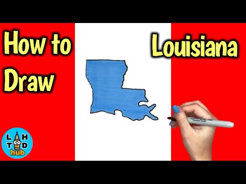 How to Draw the State of Louisiana