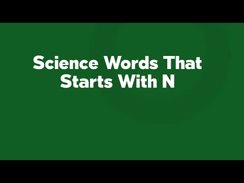 Science Words That Starts With N