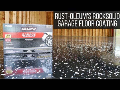 Garage Floor Makeover | Rust-Oleum RockSolid Garage Floor Coating