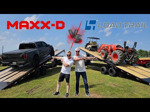 Full Tilt Showdown! Compare the MAXX-D and Load Trail 40' Container Haulers!