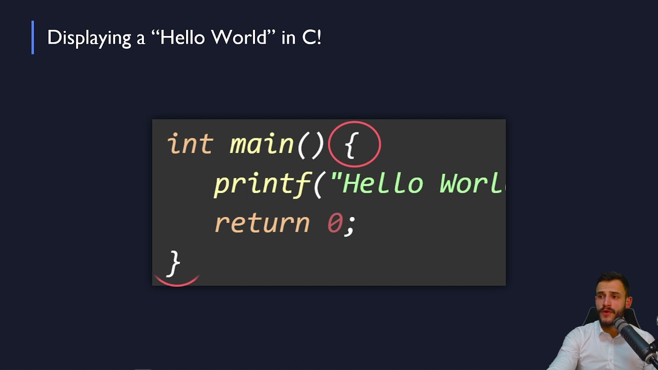 First Steps in C Programming - Writing your C Hello World Program from Scratch!