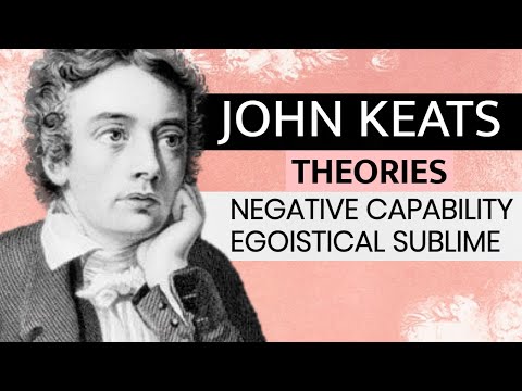 John Keats Negative capability and Egoistical sublime Video Lecture ...