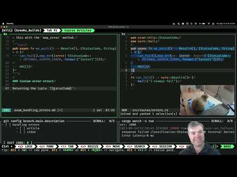 Stream archive: Writing article for handling Axum Errors (2023-09-14)